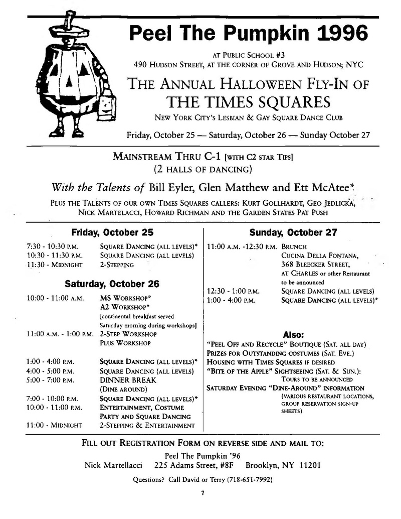 File:1996.10.25 Flyer Peel the Pumpkin.pdf - IAGSDC History
