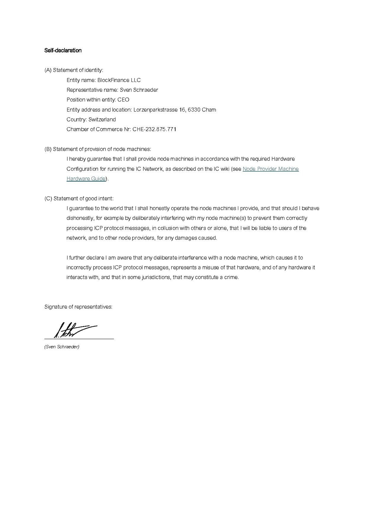 File:BF Self-declaration.pdf - Internet Computer Wiki