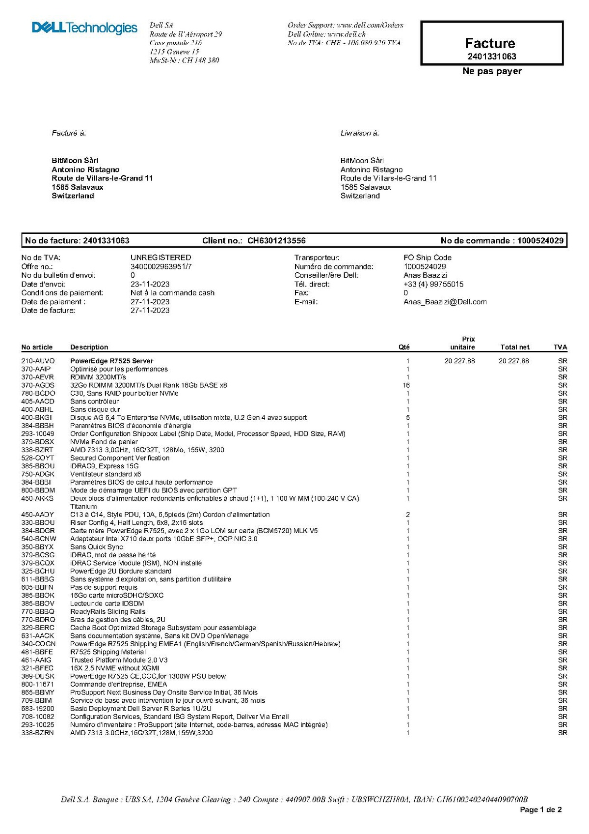 File:Dell Server Invoice 23112023.PDF - Internet Computer Wiki