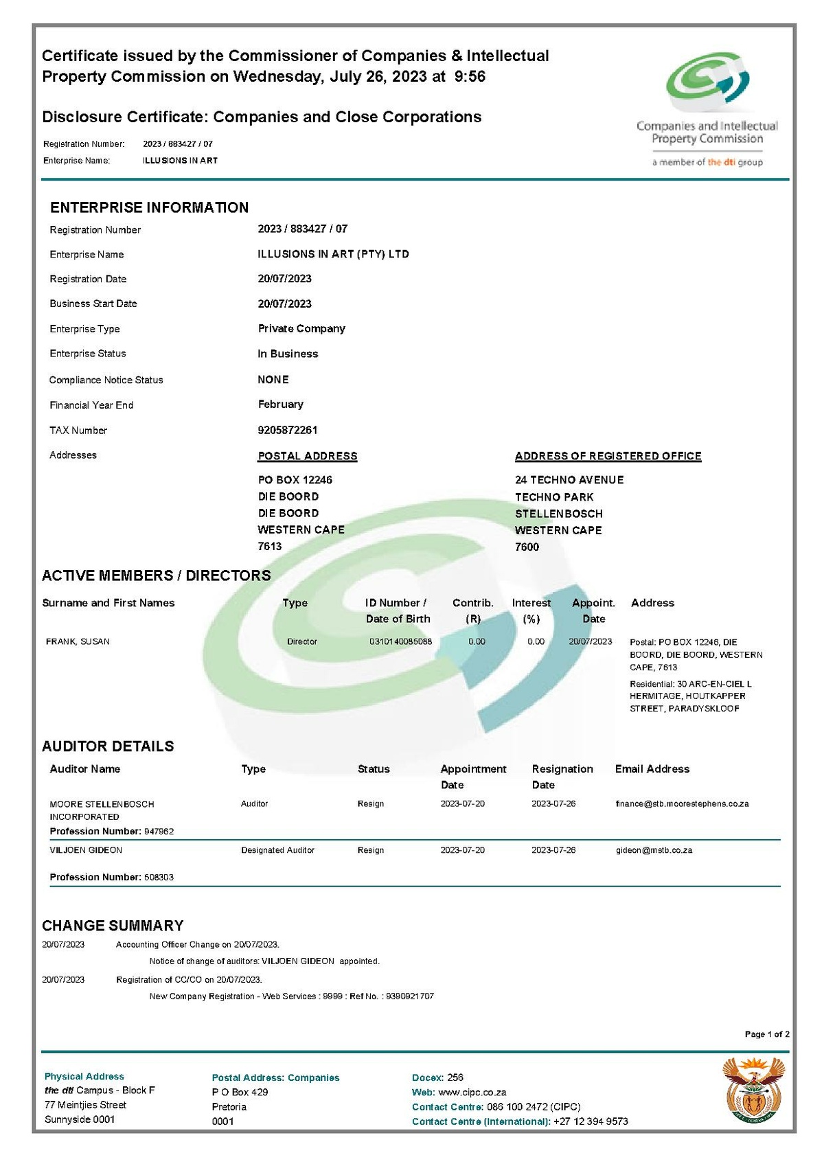 File:ILLUSIONS Registration Certificate.pdf - Internet Computer Wiki
