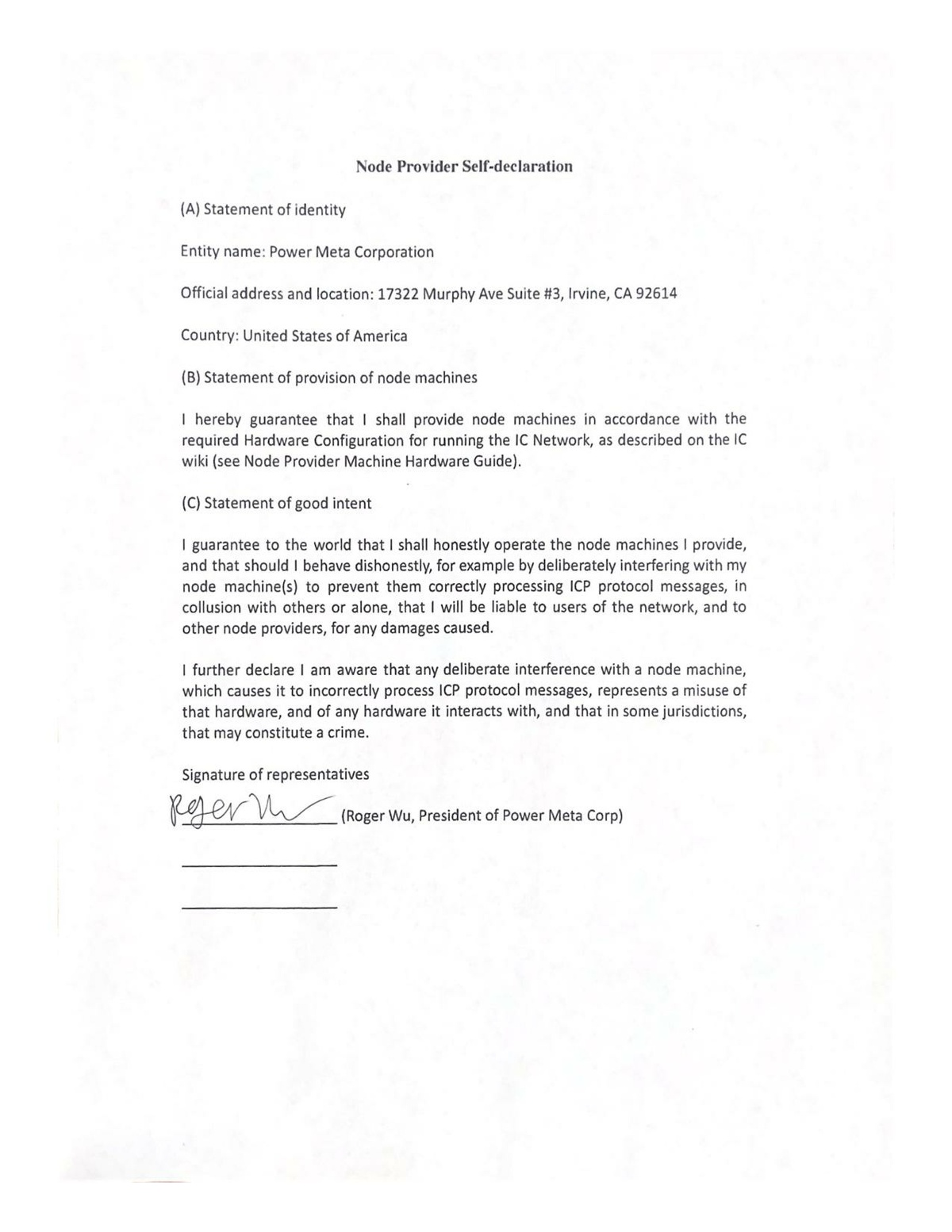 File:Node Provider Self-declaration Form.pdf - Internet Computer Wiki