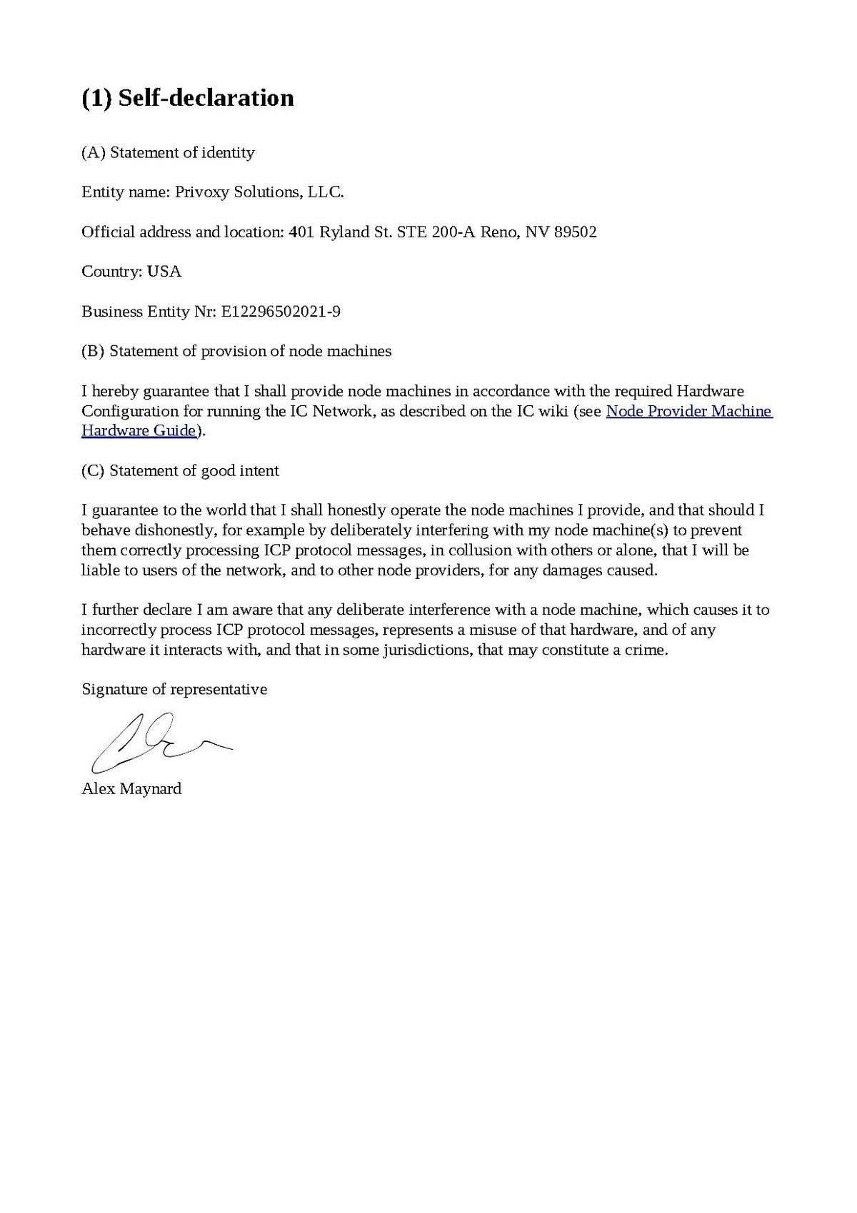 File:Privoxy self declaration identity proof.pdf - Internet Computer Wiki