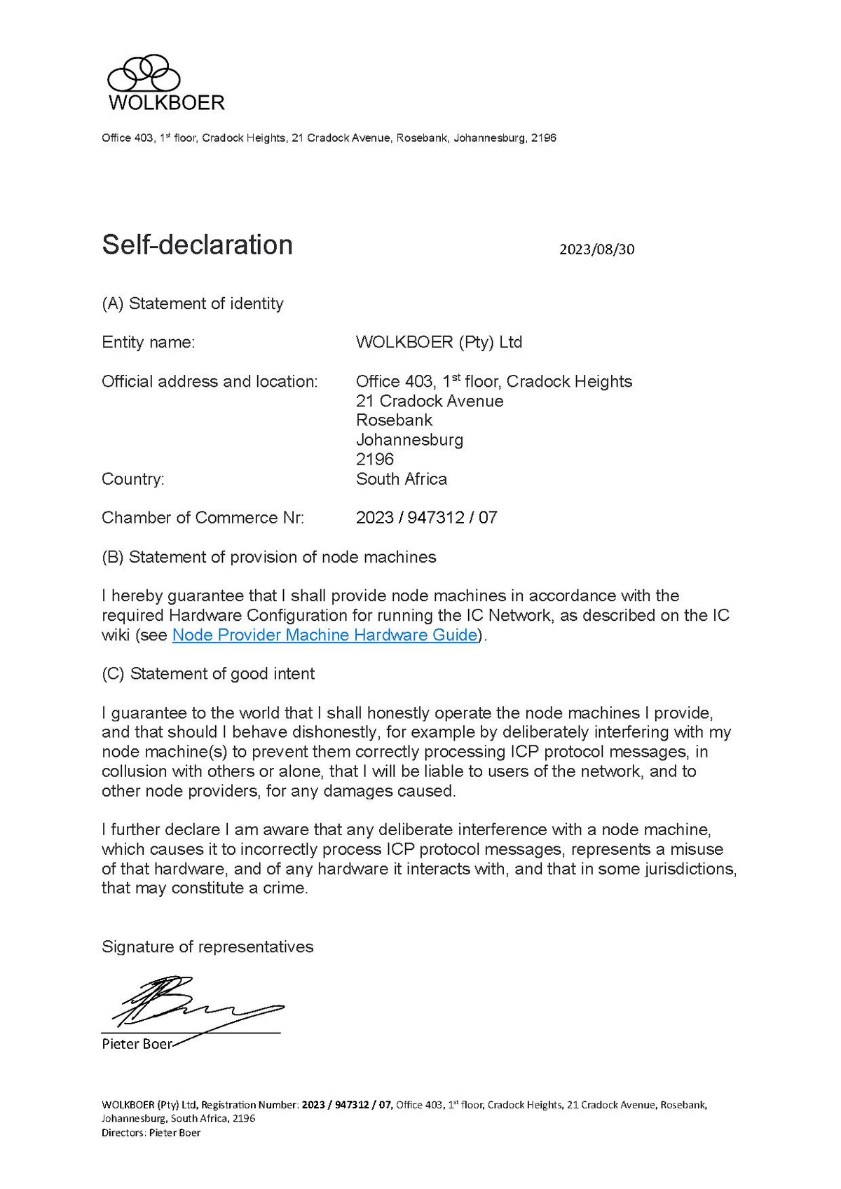 File:Self-declaration-Wolkboer.pdf - Internet Computer Wiki