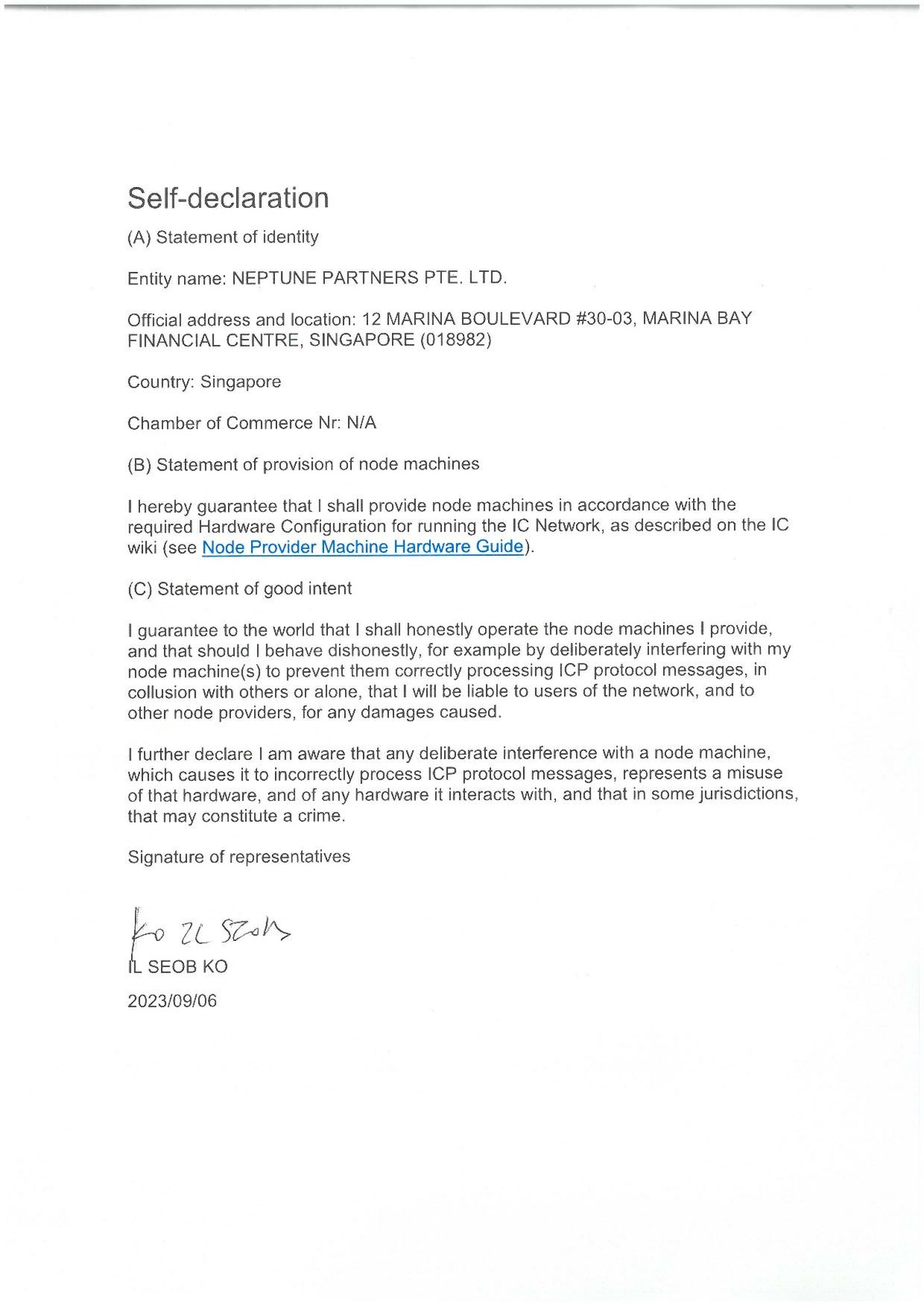File:Self Declaration Neptune.pdf - Internet Computer Wiki