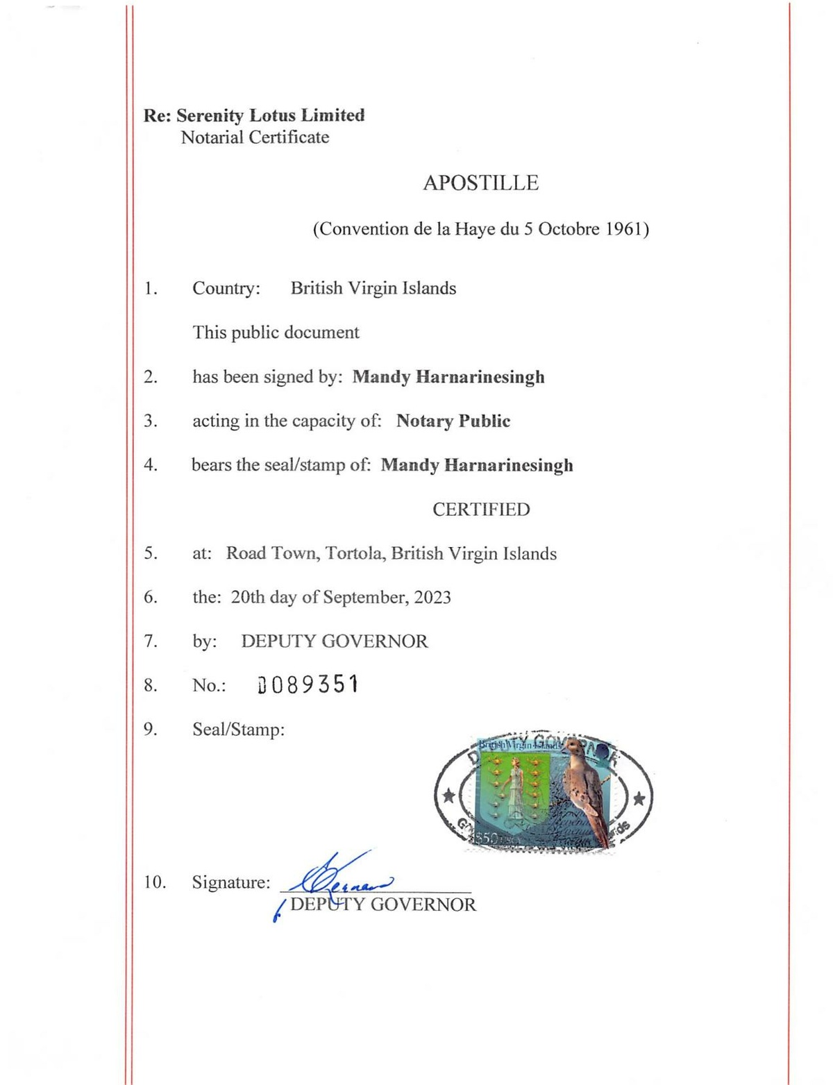 File:Serenity Lotus limited Identity Proof.pdf - Internet Computer Wiki