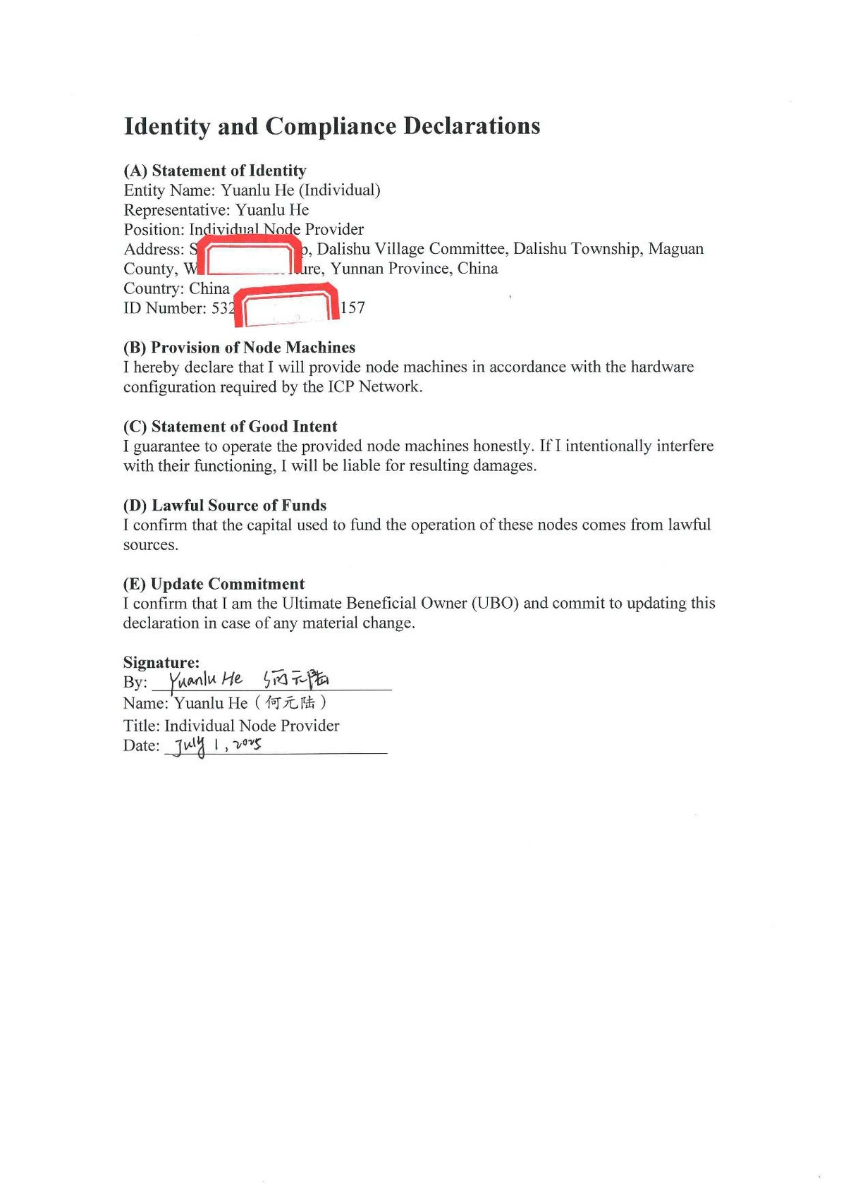 File:YuanluHe Identity and Compliance Declarations copy.pdf - Internet ...
