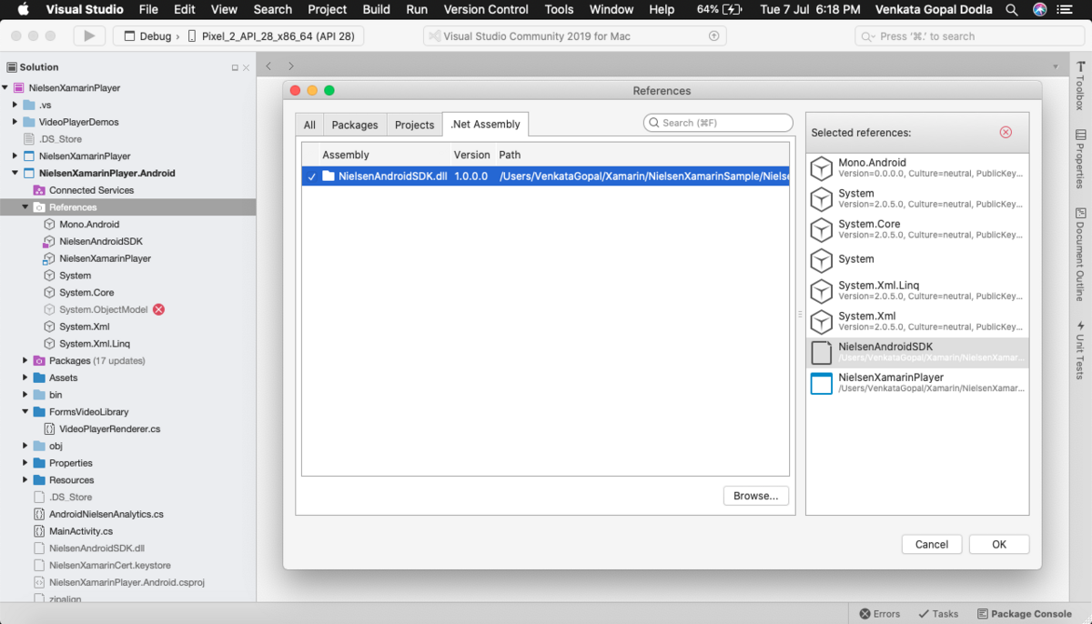 DCR & DTVR Xamarin Integration - Engineering Client Portal