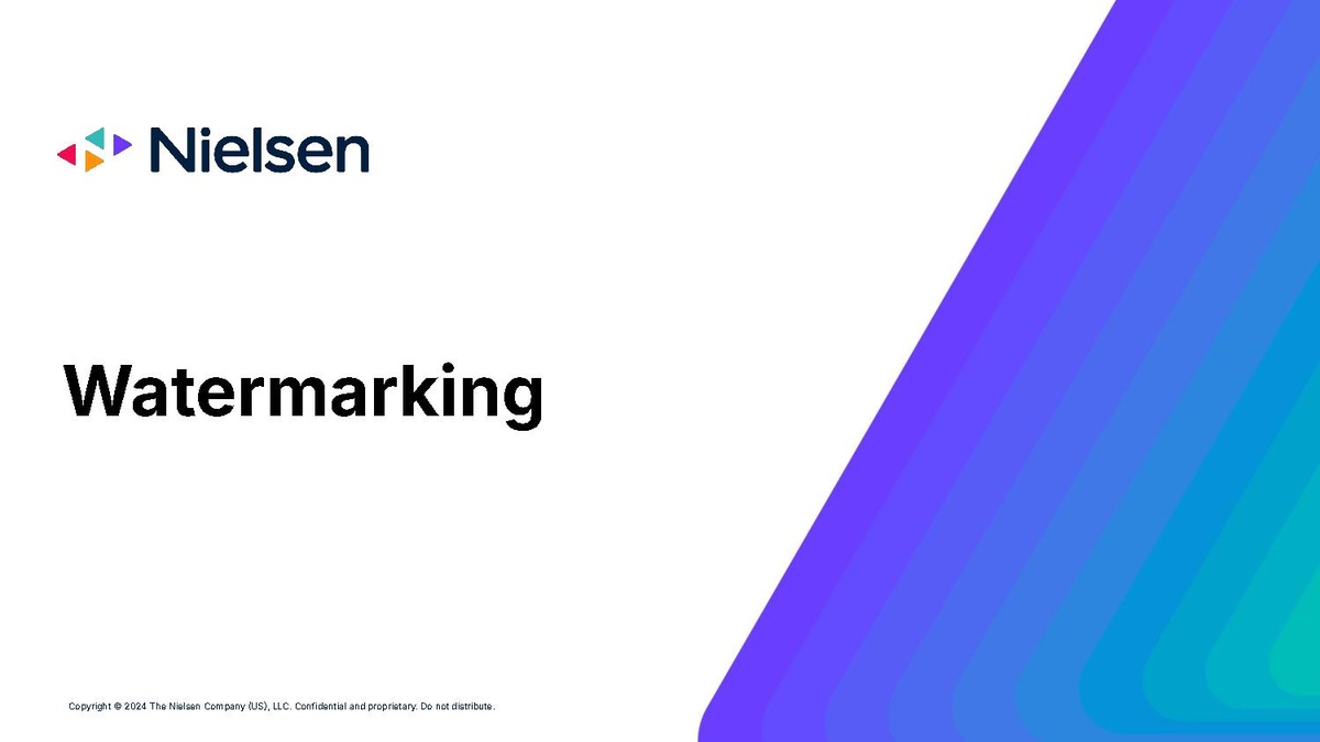Nielsen Watermarking Introduction - Engineering Client Portal