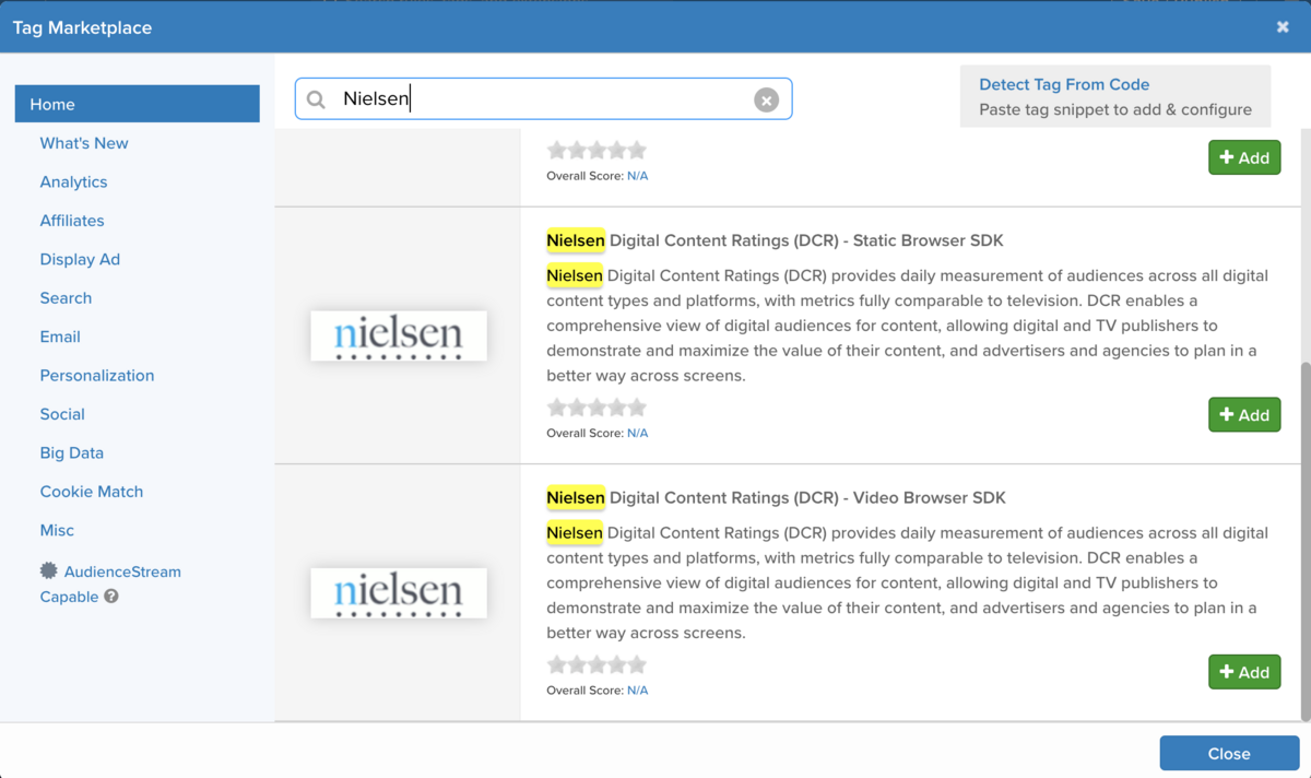 DCR Static Tealium - Engineering Client Portal