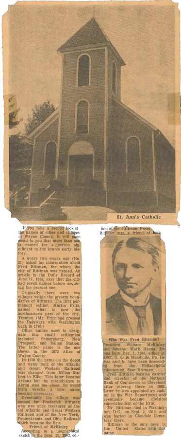 Rittman, Ohio - Wayne County, Ohio Online Resource Center